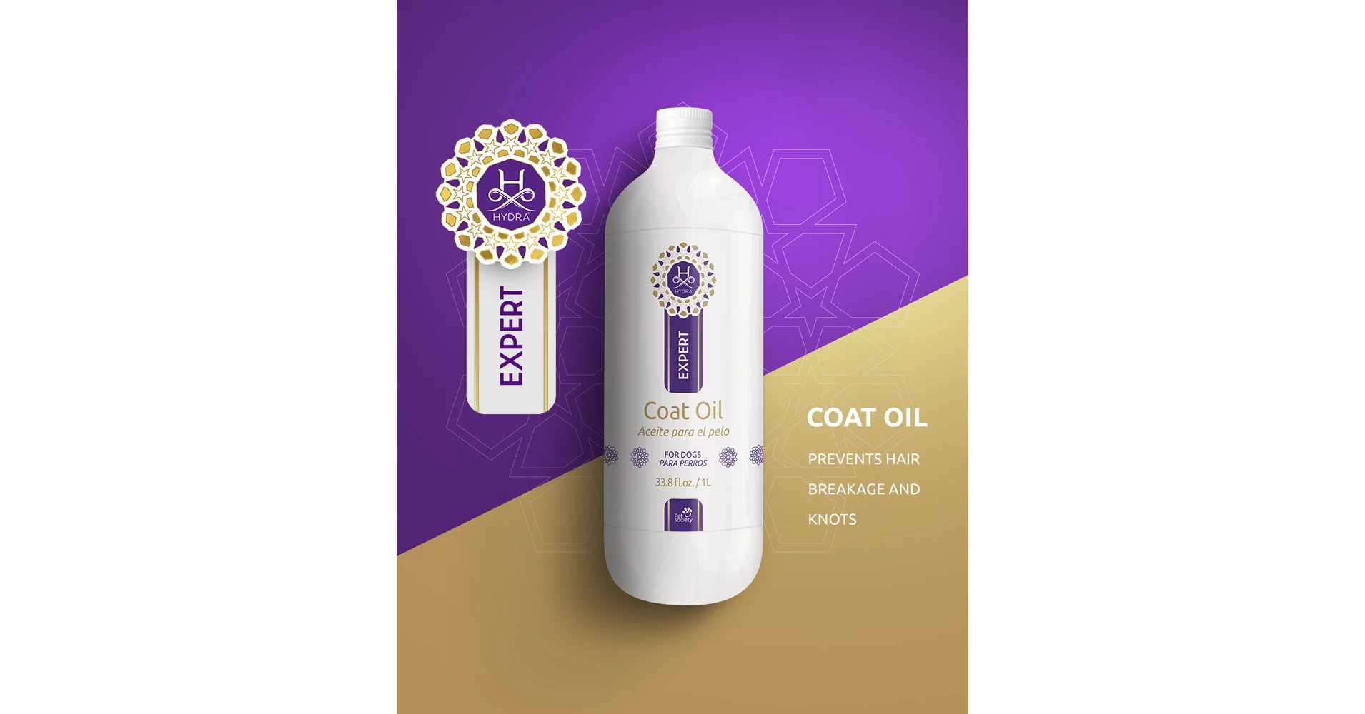 Hydra Expert Coat Oil 1 L - GroomArt - Professional Dog Grooming Tools ...